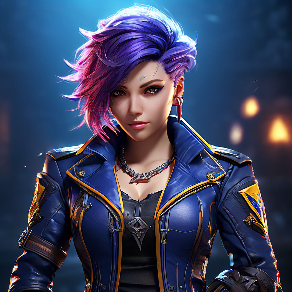 A dynamic pose of Vi from Arcane: League of Legends by Валентин Леонов ...