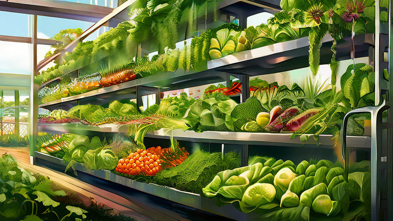 Vertical farm bursting with greens and vegetables by Murad Khan ...