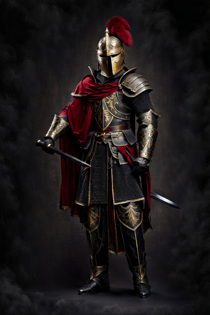 Medieval armor intricately patterned by Caligula X - Playground