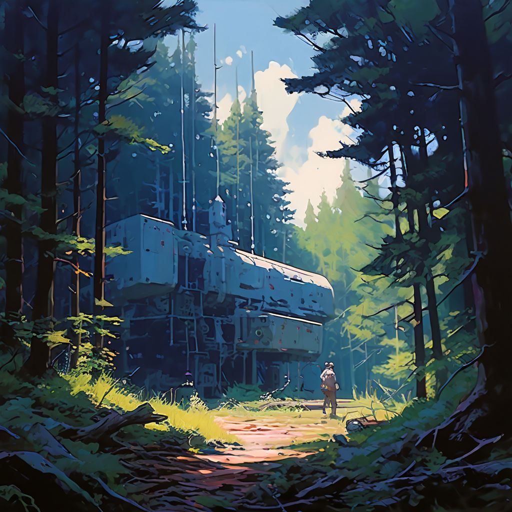 An abandoned scientific secret base deep in the forest by Анастасия ...