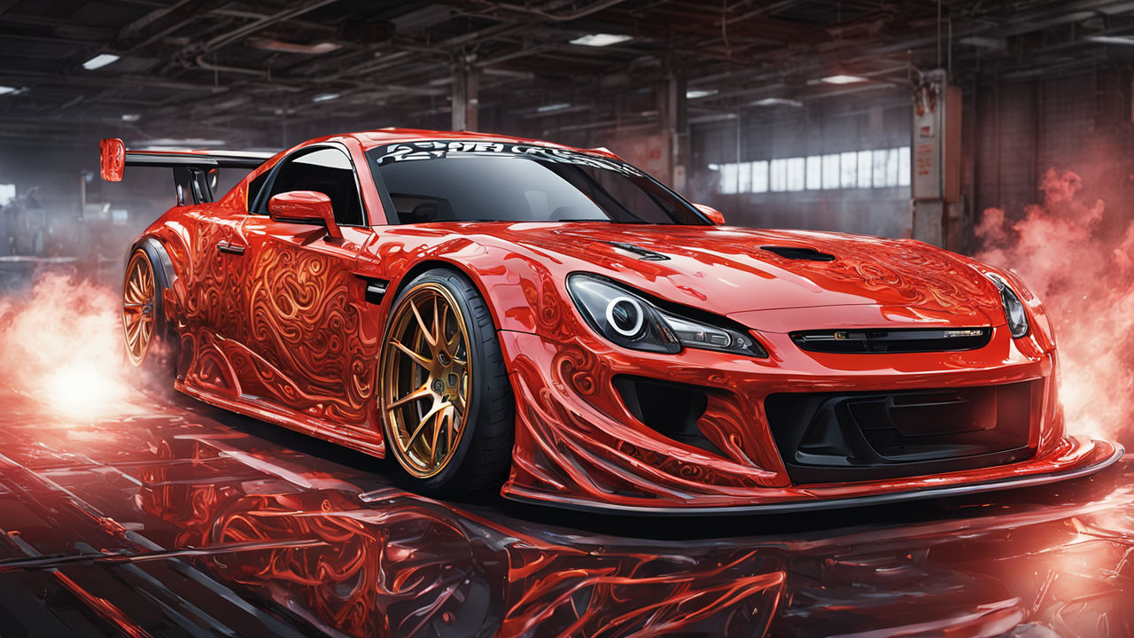 Ultra-detailed rendering of a high-performance JDM car by Galadriel ...