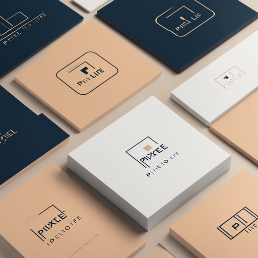 Create a 2D minimal logo for the brand "Pixel to Life" that ... by ...
