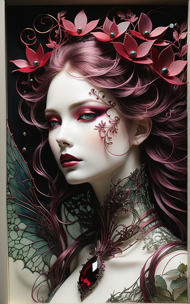 Creepy garnet embodied as a mythical creature by Jaime Vives Piqueres ...