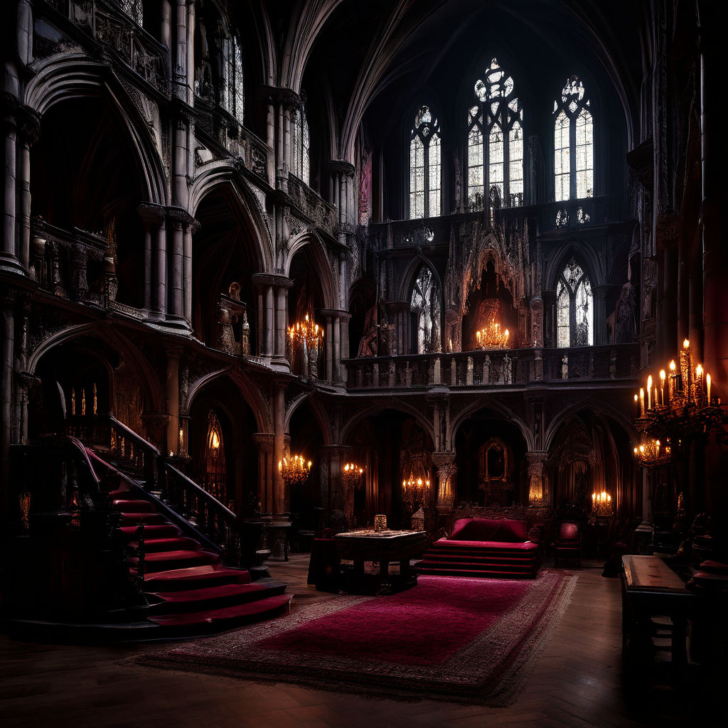 Vampire castle interior by Роман Дымов - Playground