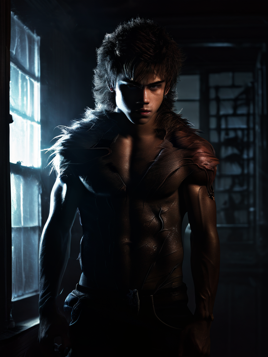 Male teenager morphing into a werewolf by Jey (SoliKey) - Playground