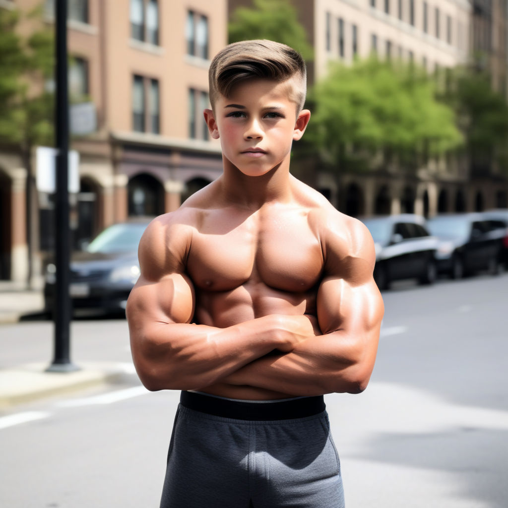 13 year old bodybuilder with the best jawline in the world f... by Khalfan Alhosani - Playground