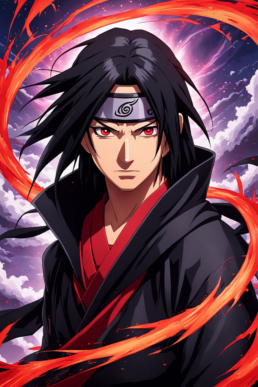 Create a powerful and dynamic portrait of Itachi Uchiha by RECENT IT ...