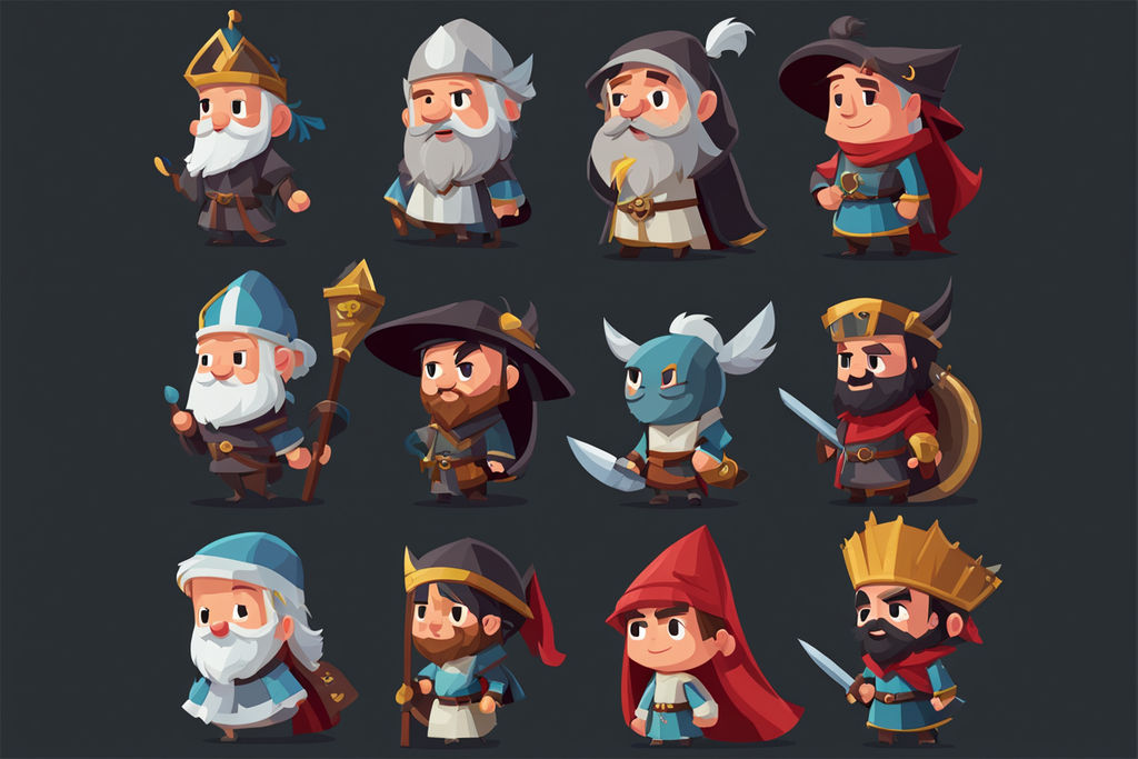 2d game characters by Sprut Stone - Playground