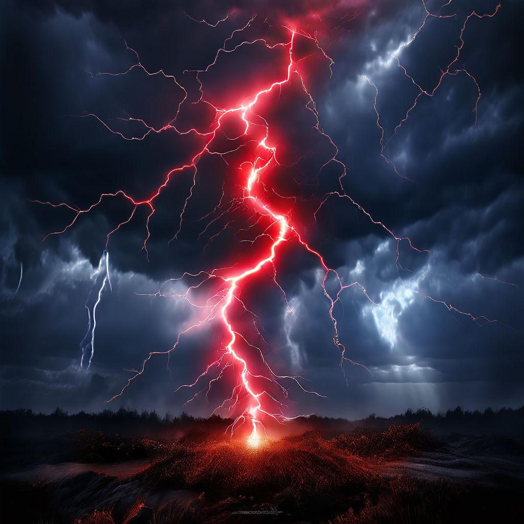 Lightning STRIKES Rich HD Red Ultra Blazing Fast Bolt Images by ...