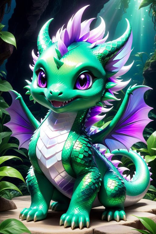 Dimea is a cute gragon-like creature fluffy body by Анна Анна - Playground