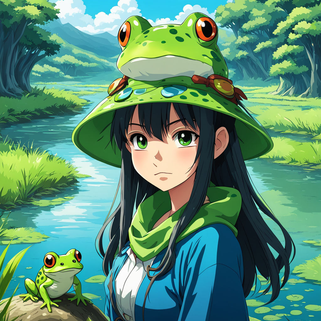 Anime Character with frog face by Lycura Potatoeaim - Playground