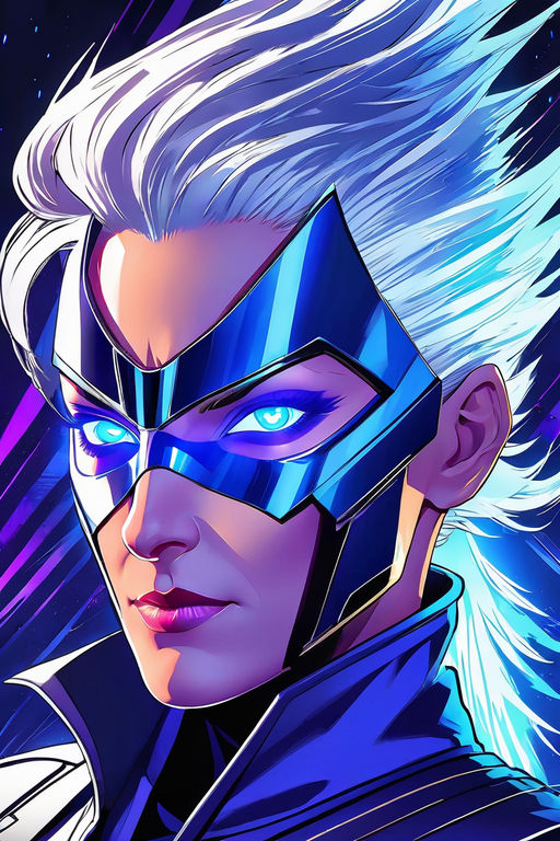 Create a digital illustration with cell-shading style depict... by ...