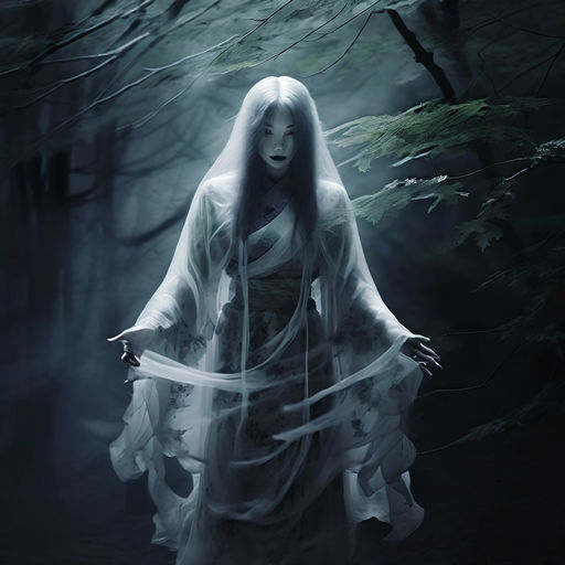 Japanese yokai ghost by Robert Rat - Playground