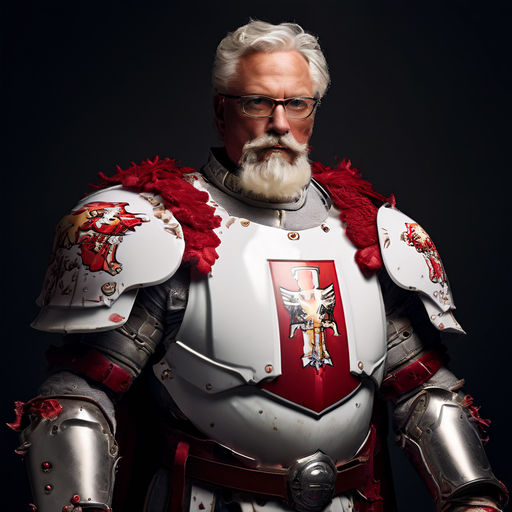 KFC man in crusader armor by Pál Erdei - Playground