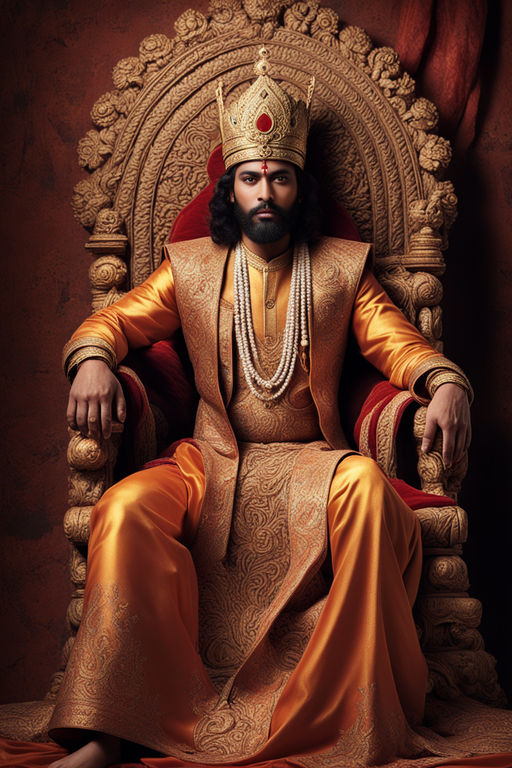 Create an image of King Nahusha by Deepanshu Nigam - Playground