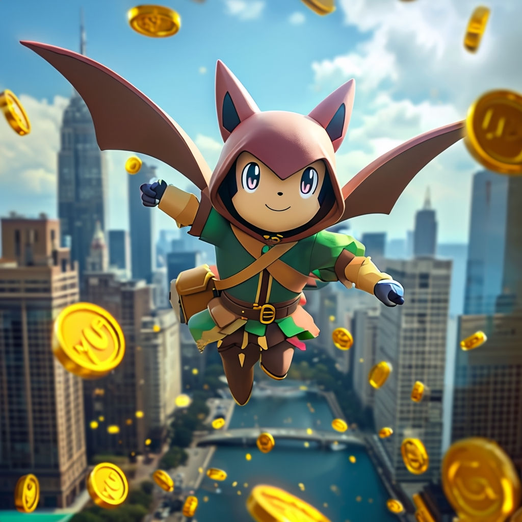 Mew (Pokemon) dressed as Robin Hood by Ketch117 - - Playground