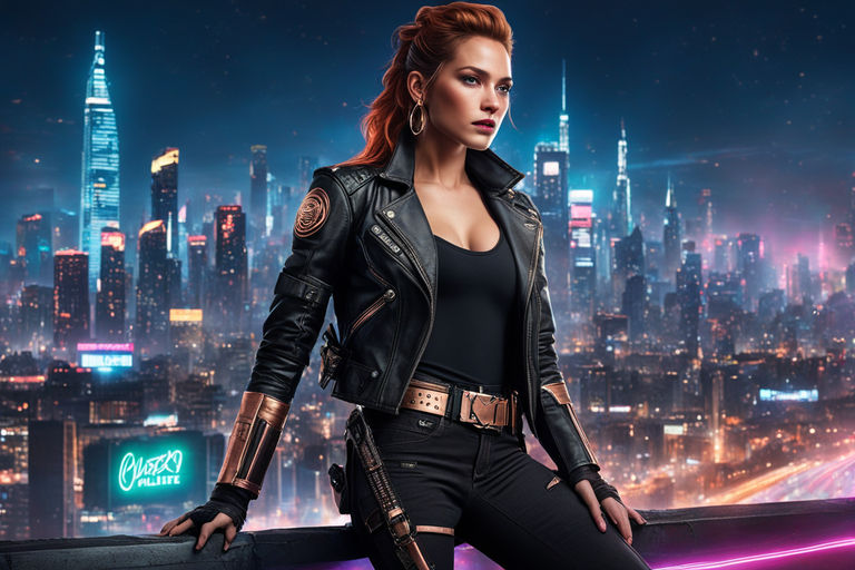 A cyberpunk interpretation of Aloy reimagined as a femme fat... by The Shockstar - Playground