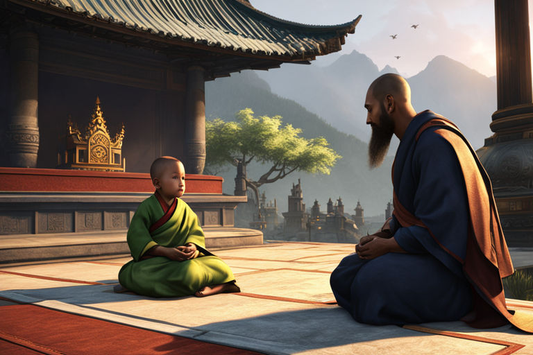 A monk whose grandmother is Maccha monk with a growing bear... by ...