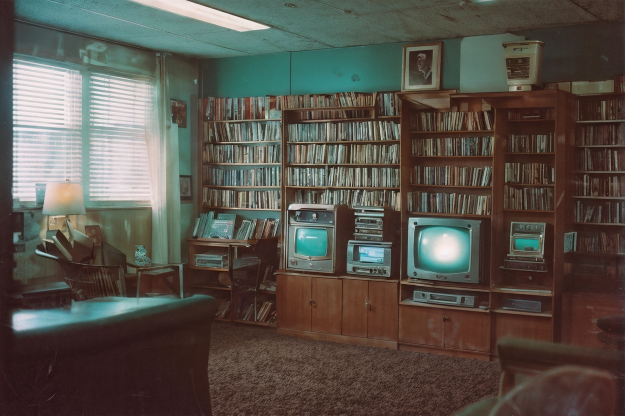 Public library room from the 1950s by Lauren Evans - Playground