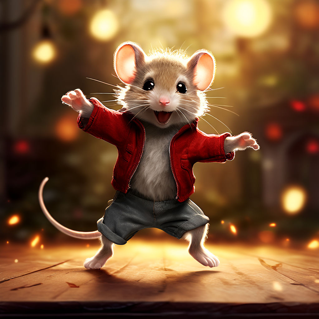 Create a picture of a dancing mouse by Максим Прозор - Playground