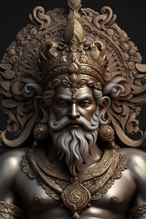 A hindu god with matted locks by Mandi Bro - Playground