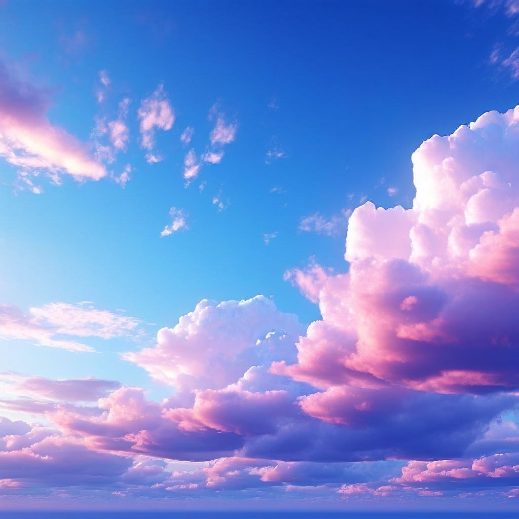 Blue sky with clouds by Paula Bini - Playground