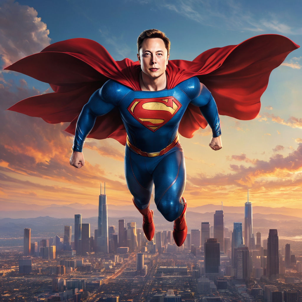 Elon Musk dons the iconic Superman suit by valbelle - Playground