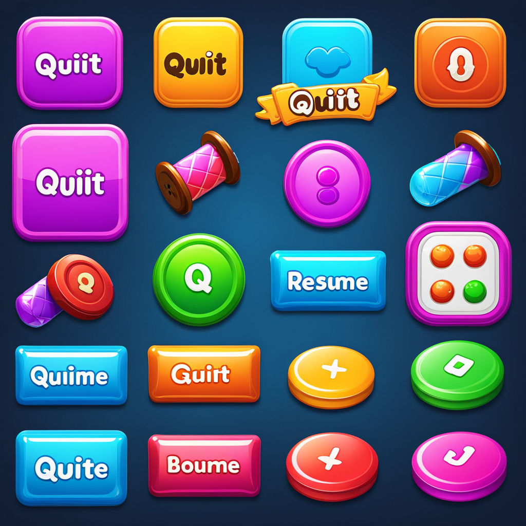 Game gui menu assets sprites widgets buttons quit resume can... by ...