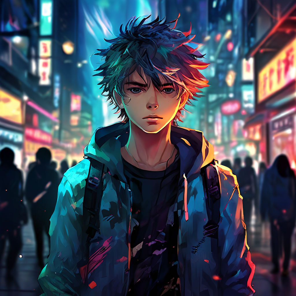 Anime-style illustration by Deva Rajan - Playground