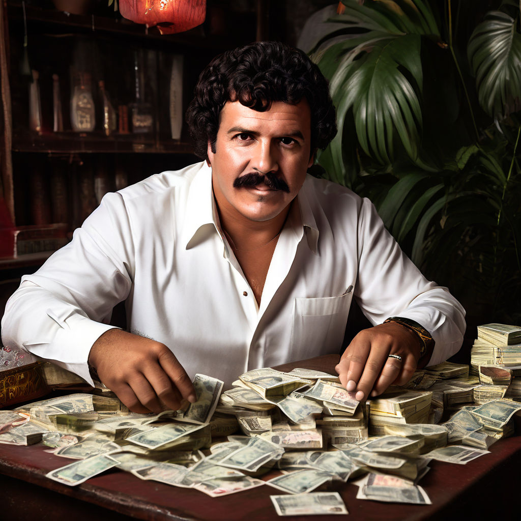 Pablo Escobar is holding a raffle by Arseniy Koregin - Playground