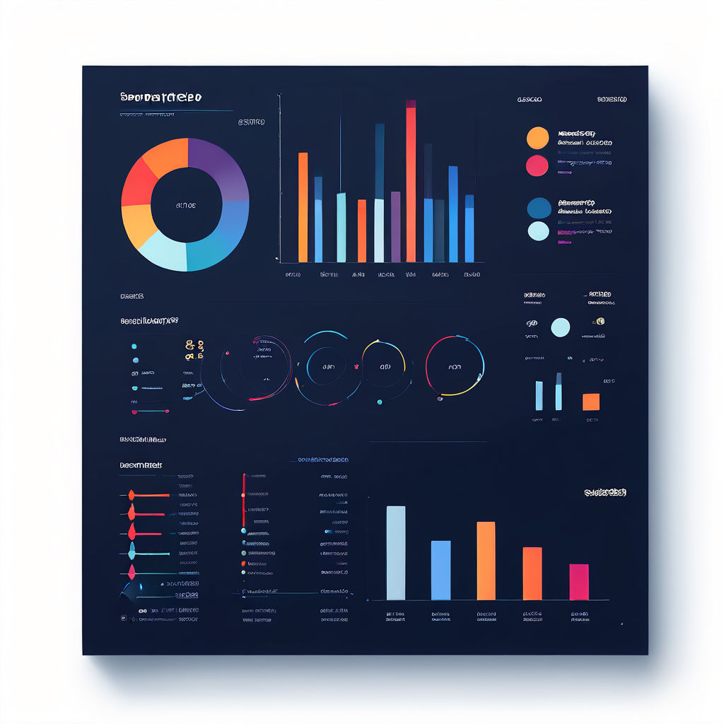 Modern design template for displaying charts and statistics by 4 Beine ...