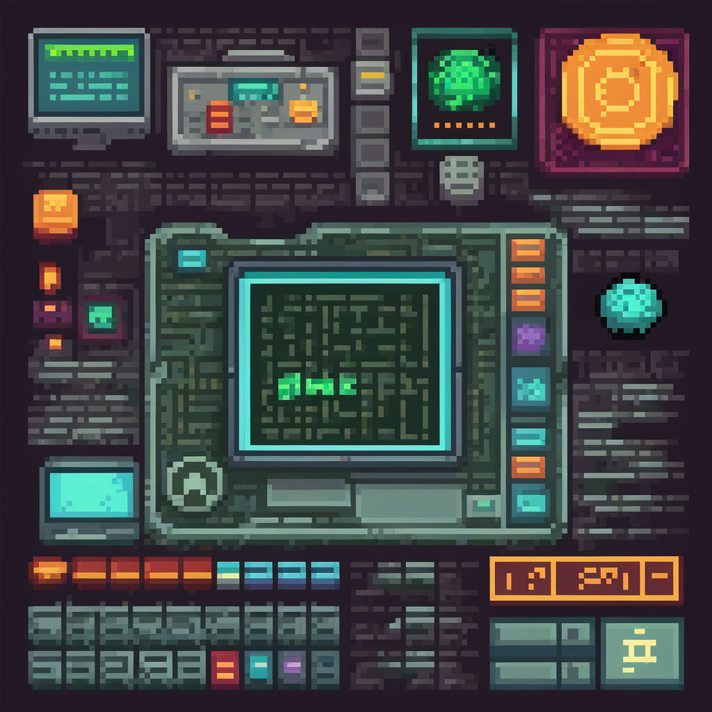 Pixel art style name card oriented horizontally by Leqi Huang - Playground