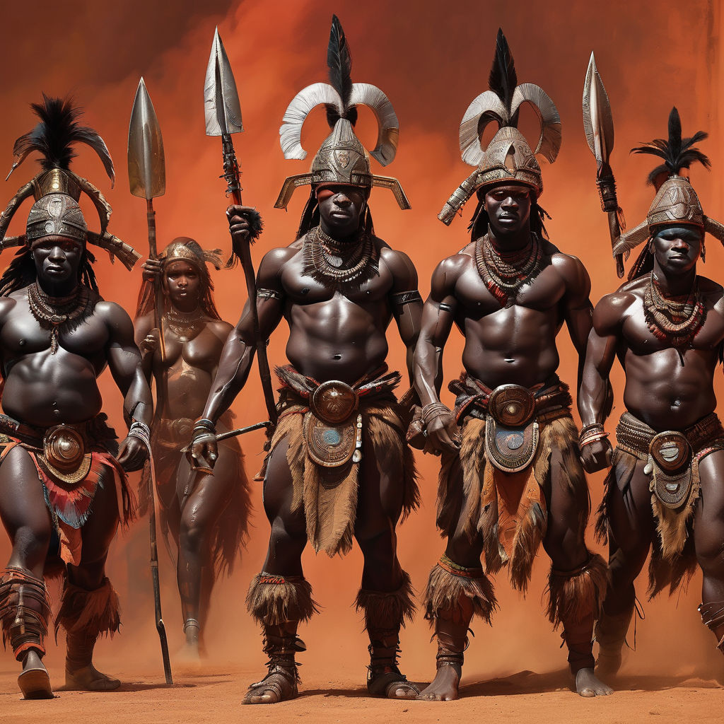 A fierce battalion of African warriors by Patricia J. CRAUS - Playground