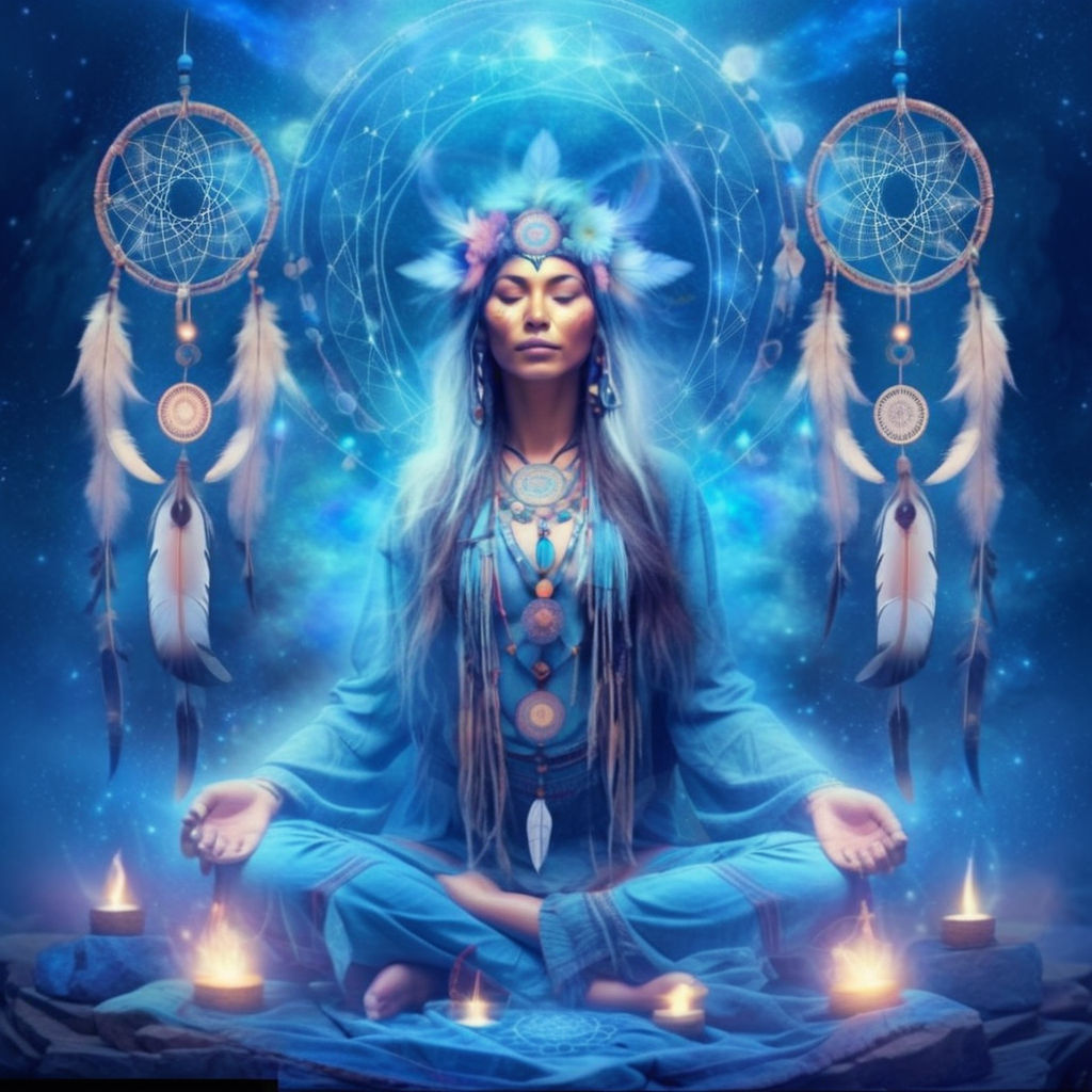 A indigenous native goddess Shaman by Sahaj kaliman - Playground