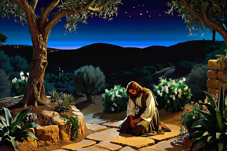 The Sorrowful Mysteries: The Agony In The Garden depicts the... by The ...