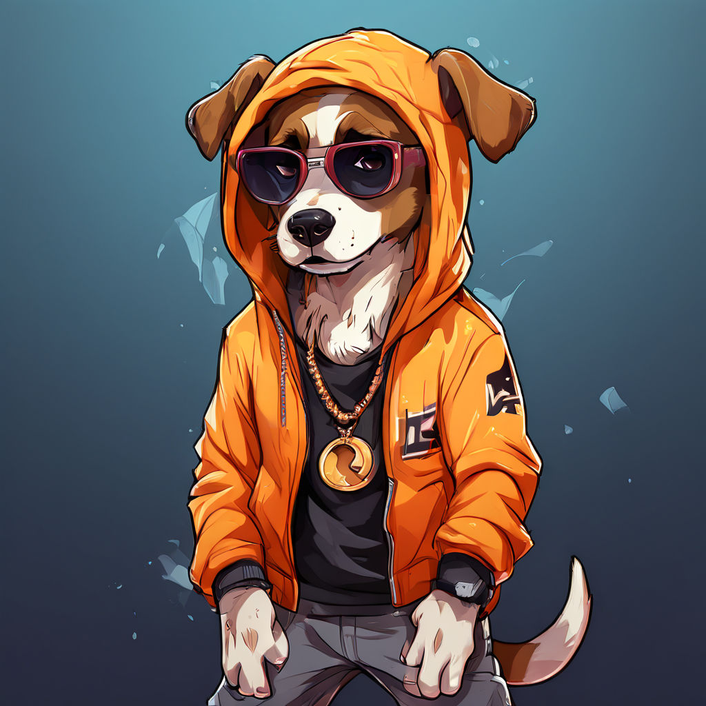 Rapper dogs in anime style by Xverso Comics - Playground