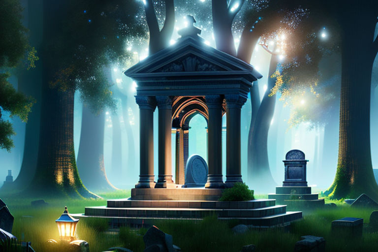 A photorealistic ancient marble gravestone with a beach ball... by ...