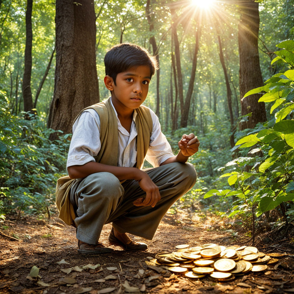 Mohan Finding the Gold Coin: A young boy named Mohan by Smriti Kathayat ...