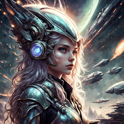 Beautiful elf spaceship pilot by DM_Dreamer - Playground