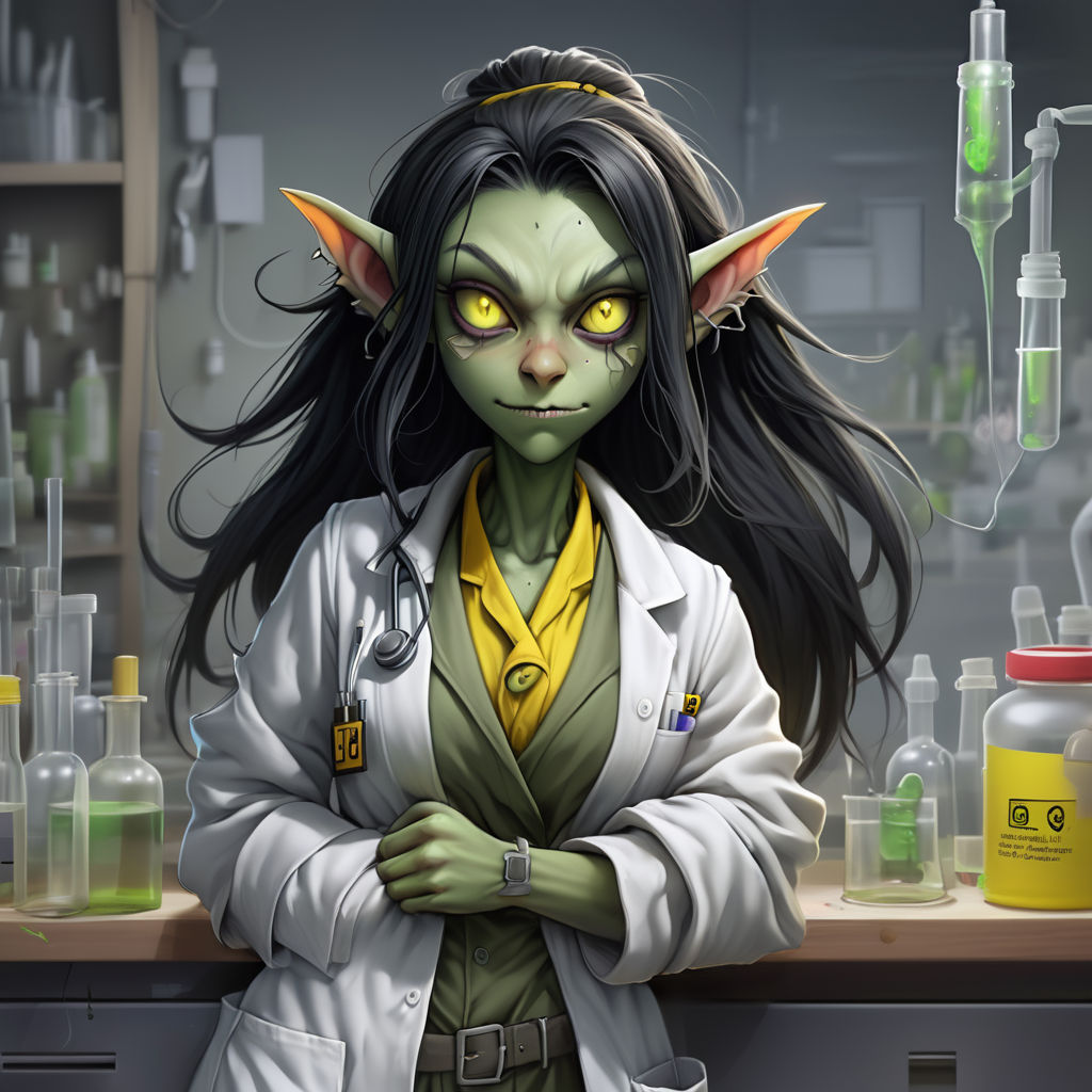 A chaotic female goblin about 90 cm tall and 20 years old by Haruko ...