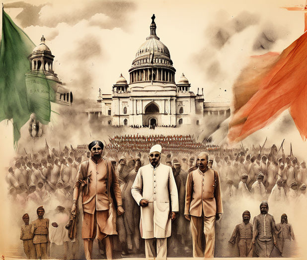 Independence Day collage featuring key historical events of ... by ...