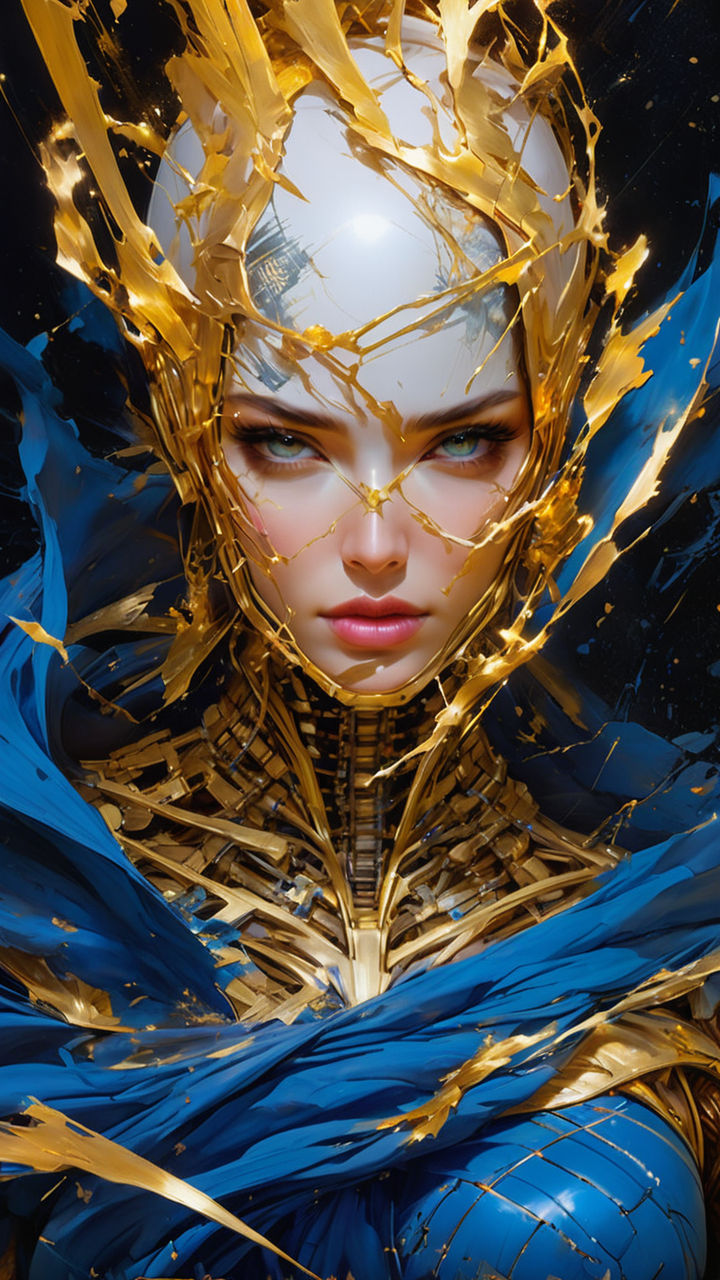 Awe-inspiring painting of Awe-striking Kintsugi Style by luffy Vynce ...