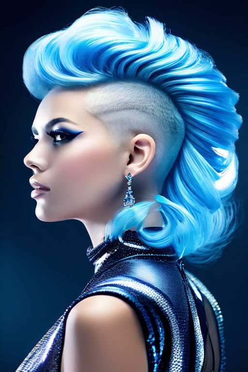 Cool modern futuristic funky hairstyle of a woman by Sweet Cake ...
