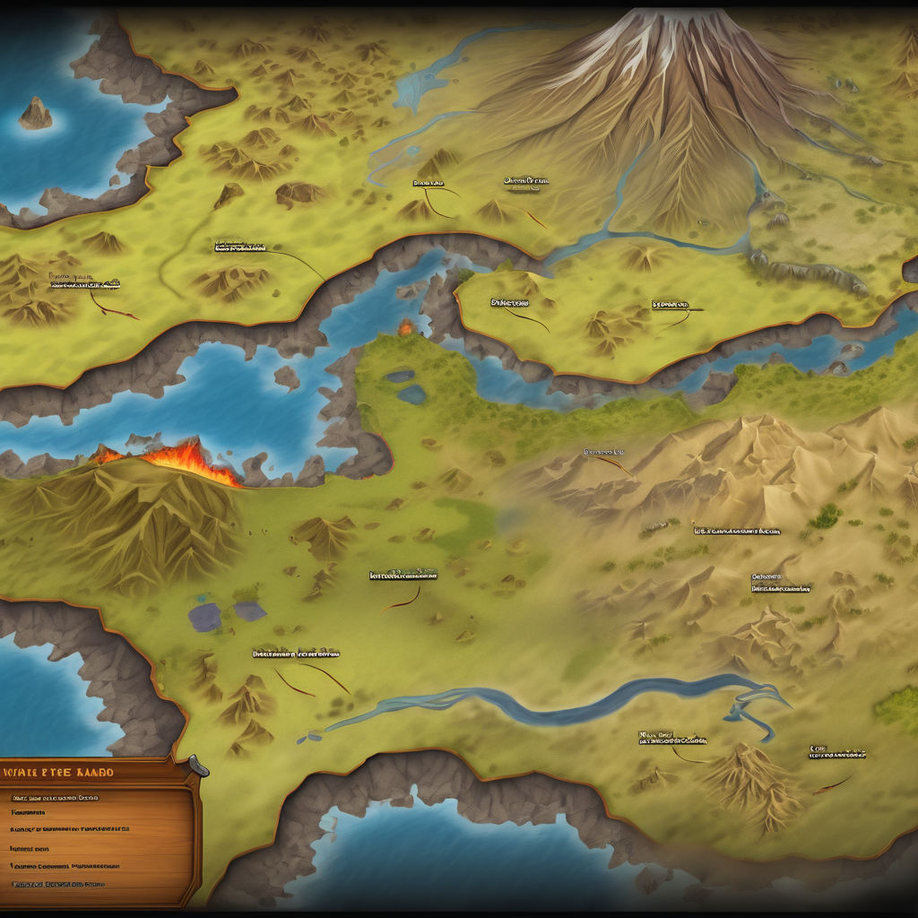 Map for a video game by Stout - Playground