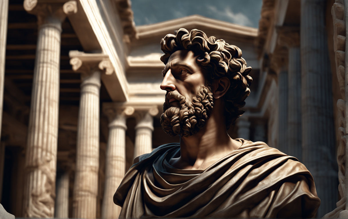 Marcus aurelius in greece by ESTOICO - Playground