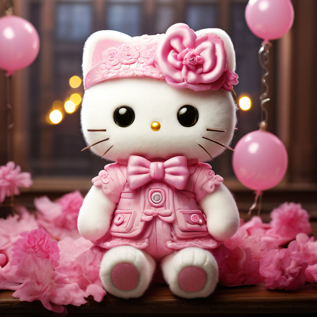 Make a hello kitty epic pic with a pink theme by Mr Zen - Playground
