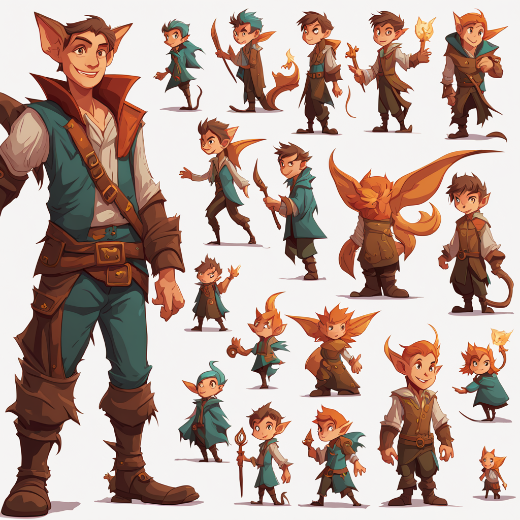 Pixar-style animated character design sheet by Heather Ambrosio ...