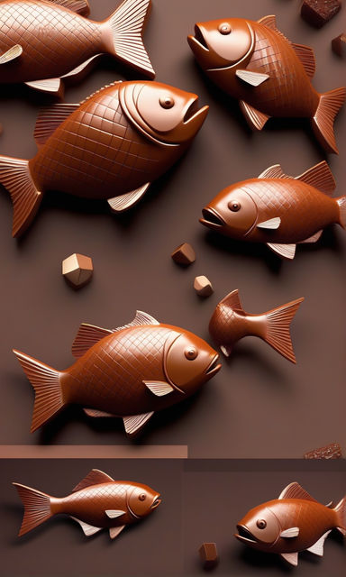 Chocolate in the shape of a fish by parisa fayez - Playground