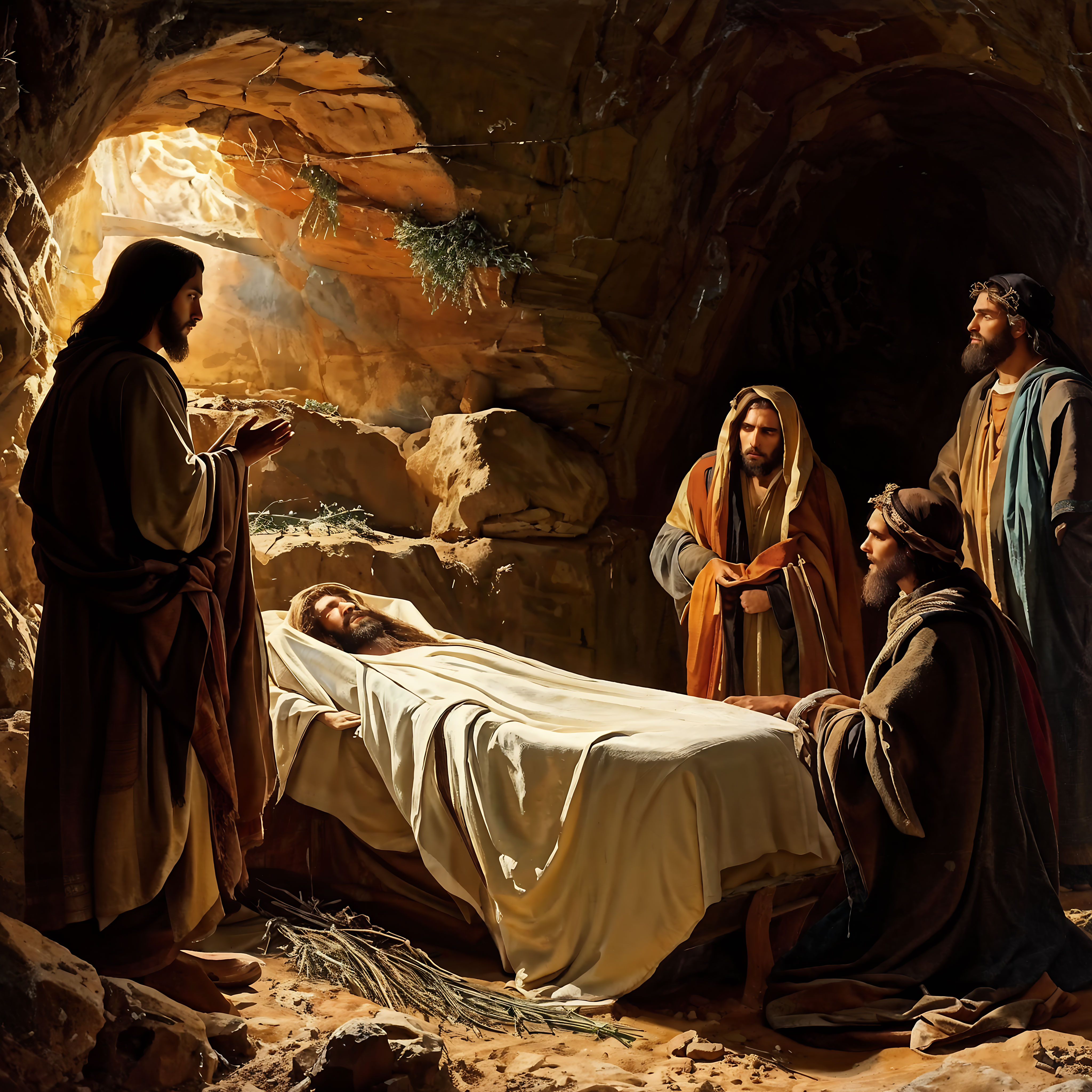 Burial of jesus in the tomb by Romierre Angelo Noche - Playground