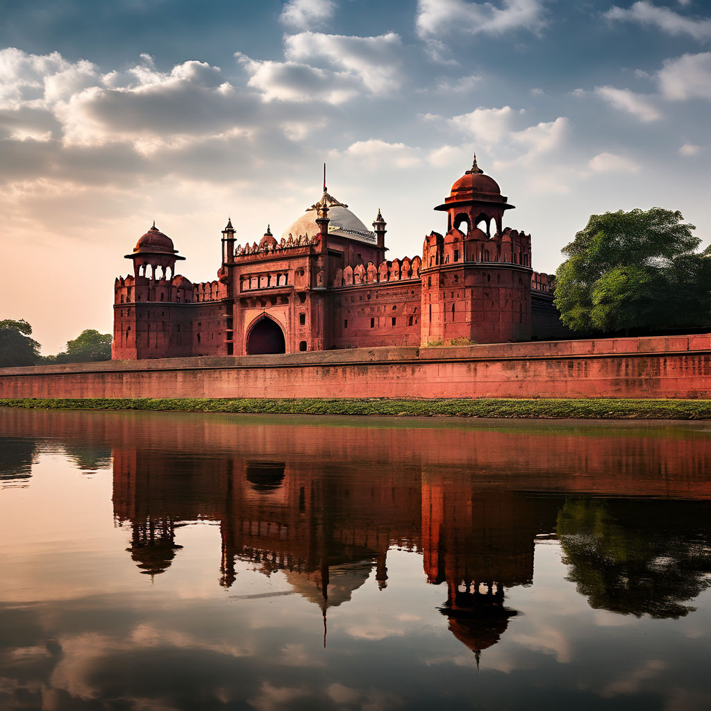 Red Fort (Lal Quila) Symbol of Mughal Dynastyr In Delhi by ...